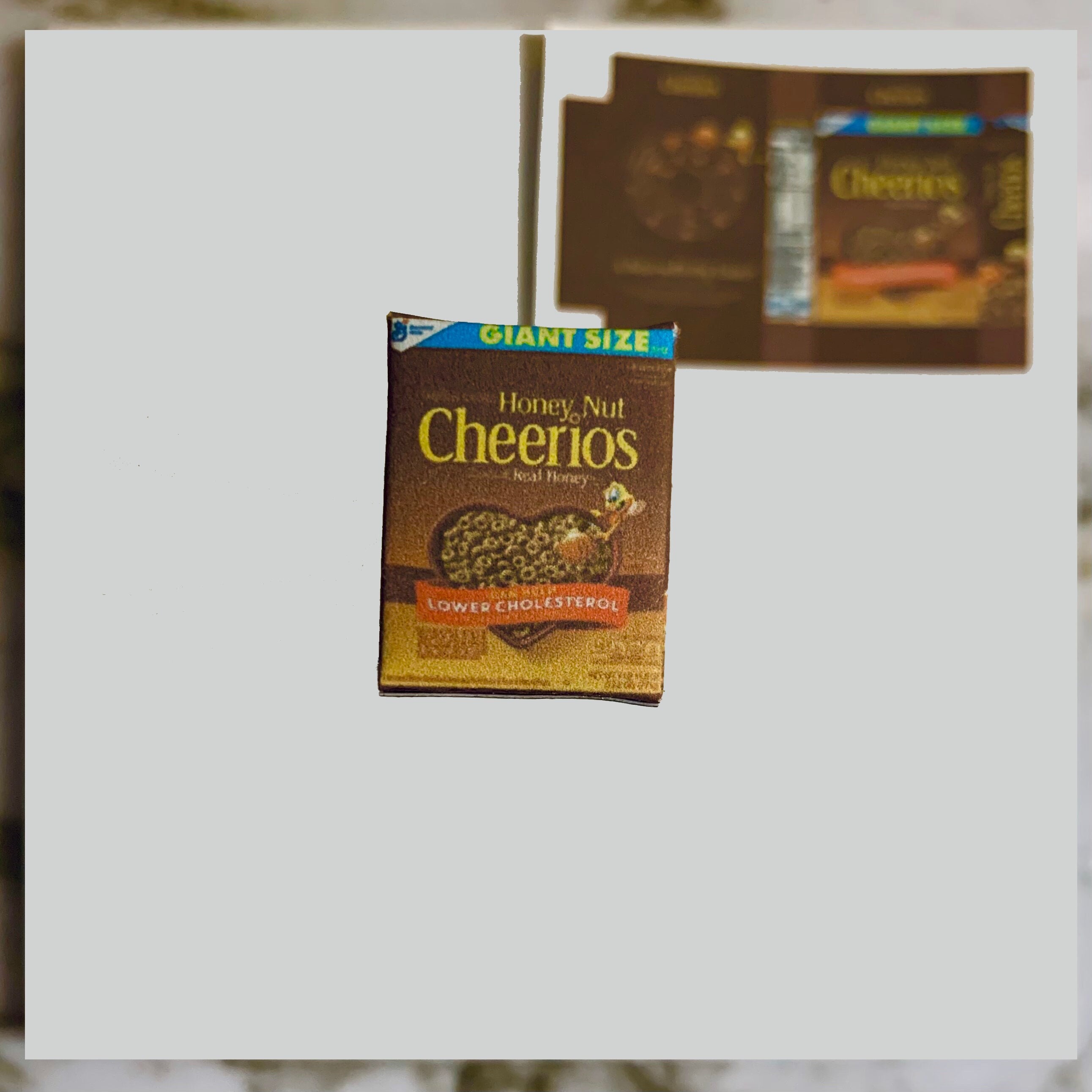 1/12 Scale Food Honey Nut Cheerios Cereal Printable Template Digital ...