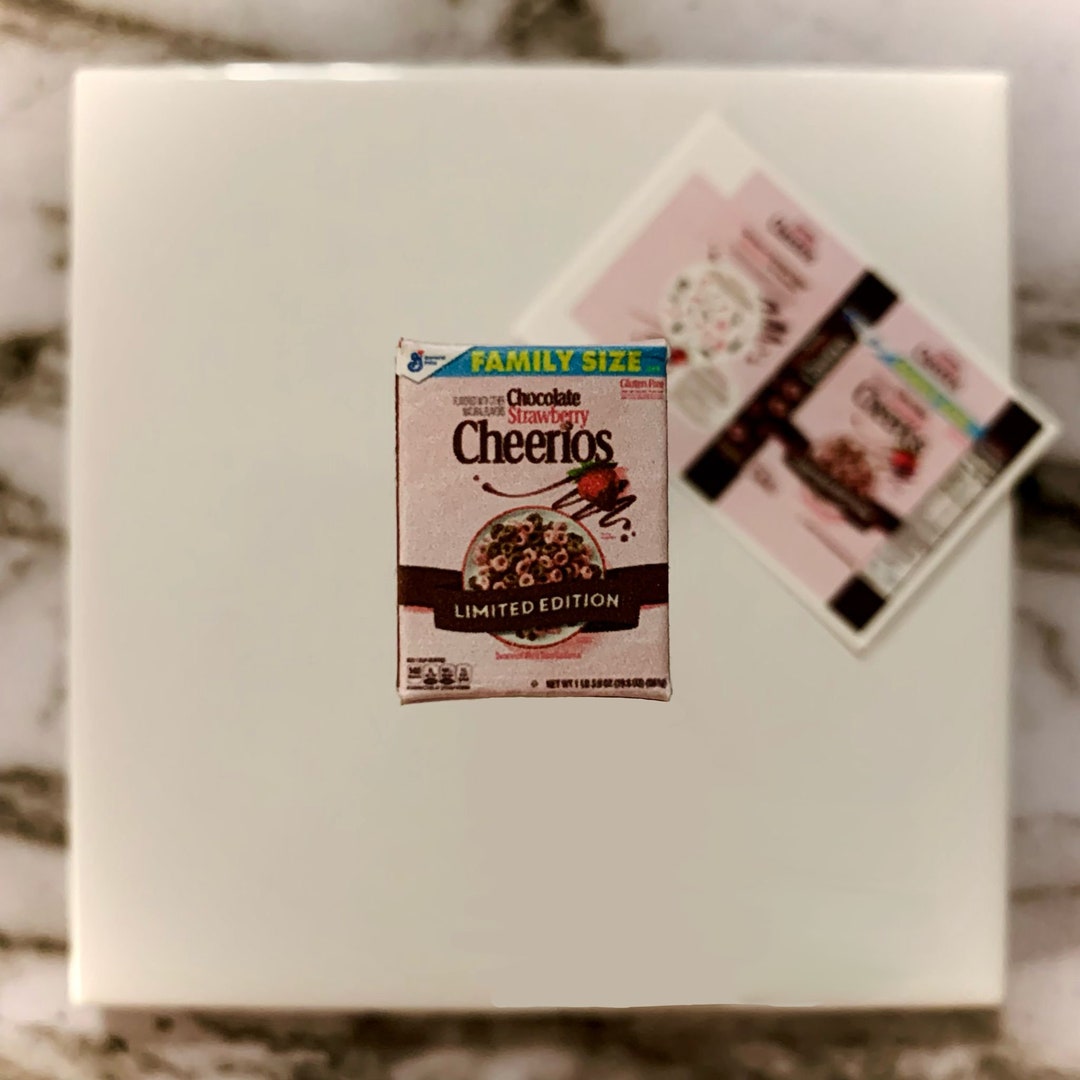1/12 Scale Food Strawberry Chocolate Cheerios Cereal Printable Template ...