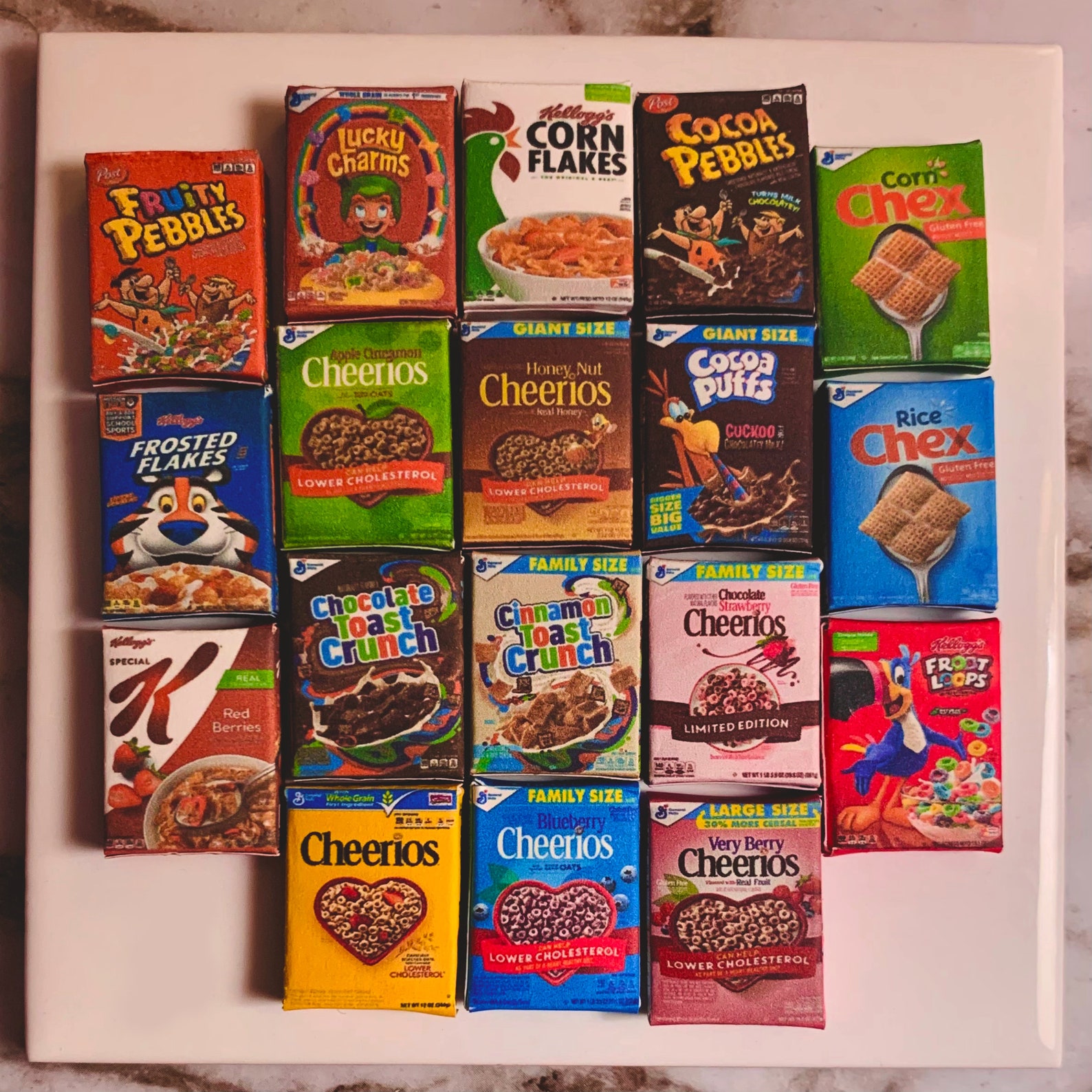 1/12 Scale Food Fruity Pebbles Cereal Printable Template Digital Box - Etsy