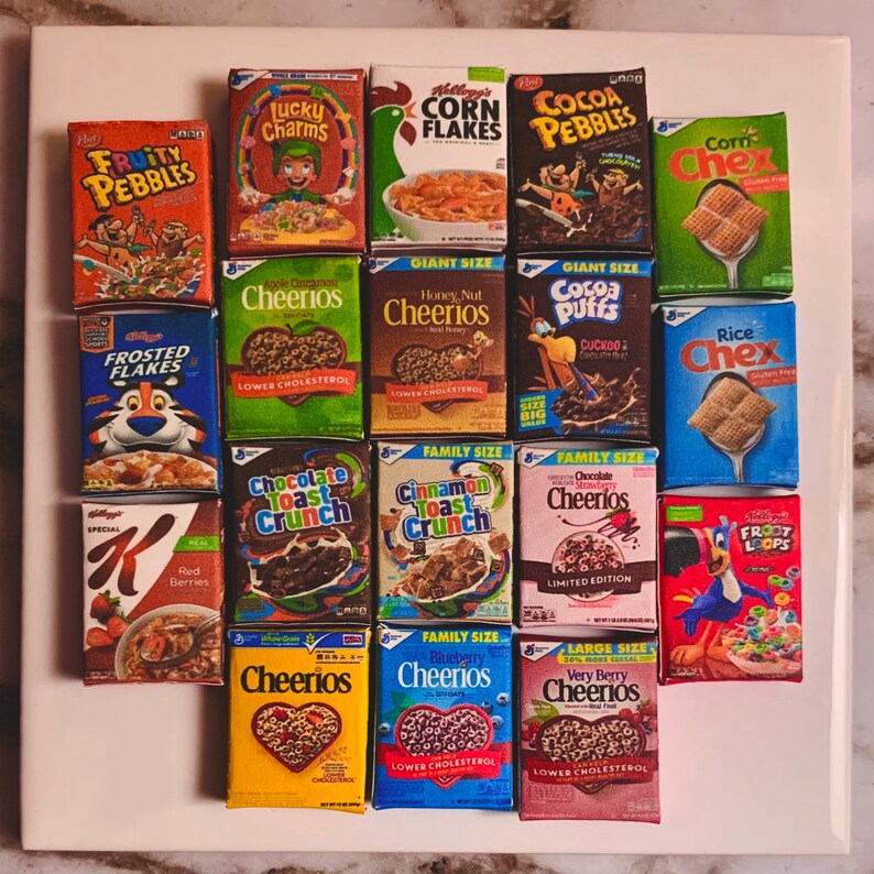 1/12 Scale Food Cocoa Puffs Cereal Printable Template Digital Box - Etsy UK