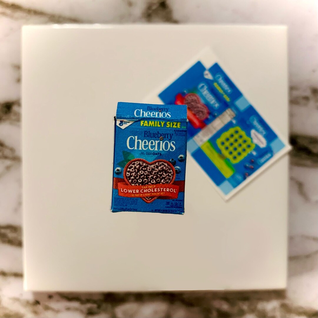 1/12 Scale Food Blueberry Cheerios Cereal Printable Template Digital ...