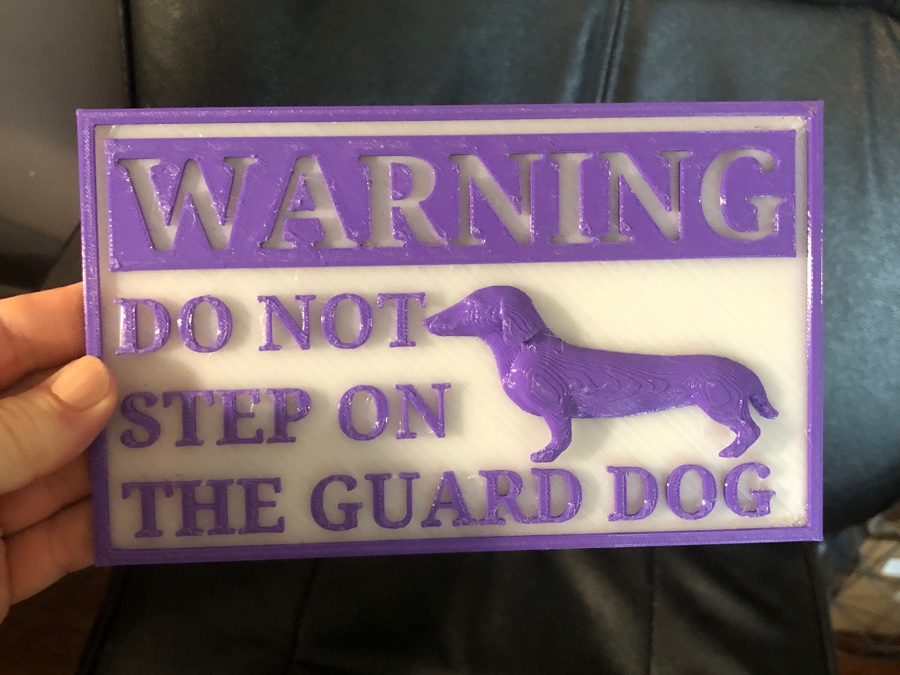 Dachshund Guard Dog Sign Decor - Etsy