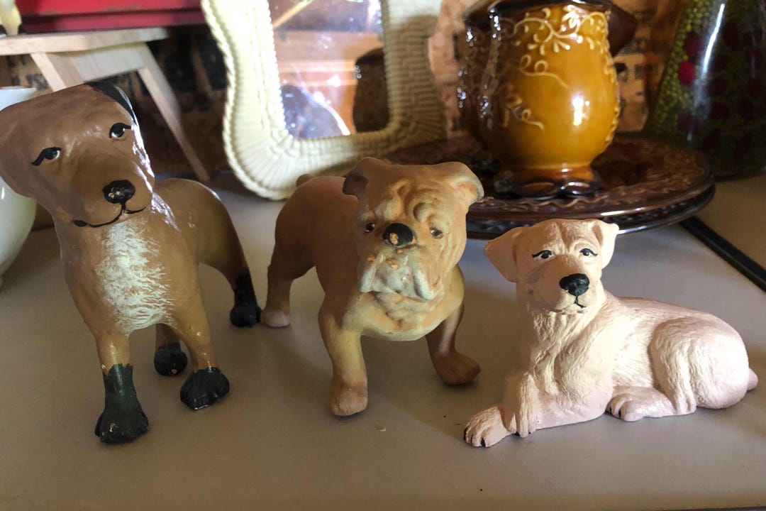 Vintage Ceramic Dogs Set of 3 - Etsy