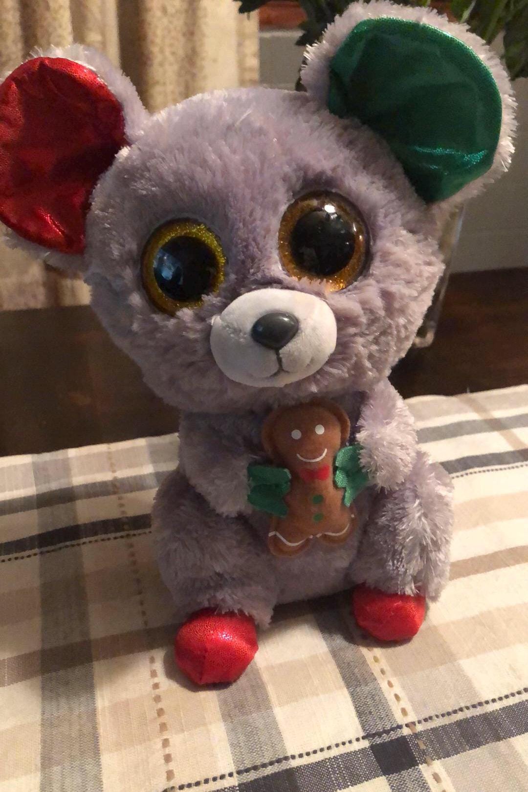 Ty Beanie Boos Mac the Mouse Christmas Medium 10" Plush Stuffed 2016 - Etsy