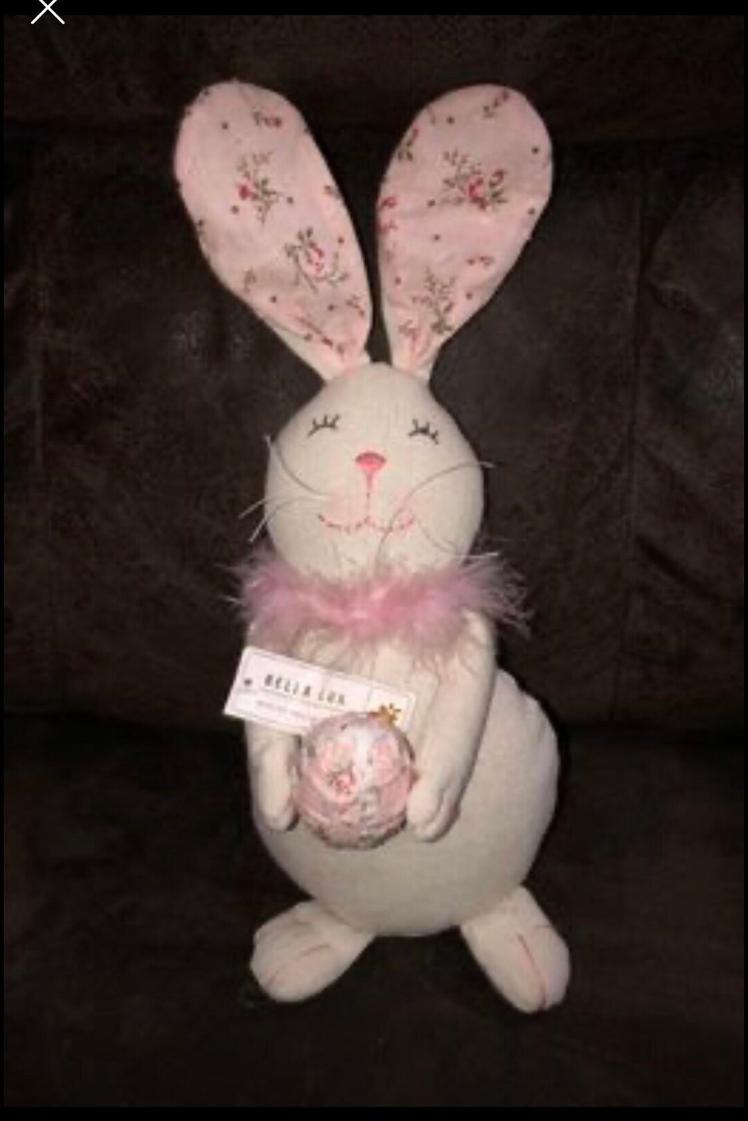 Bella Lux Rabbit Door Stop With Tag - Etsy