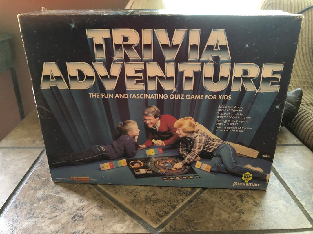 Trivia Adventure the Fun & Fascinating Quiz Board Game for Kids 1983 ...