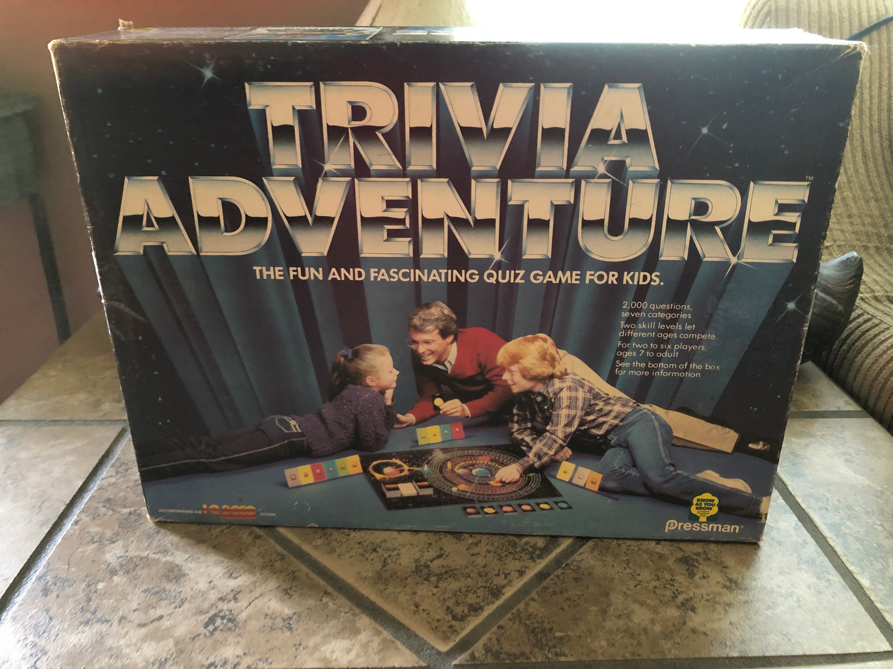 Trivia Adventure the Fun & Fascinating Quiz Board Game for Kids 1983 ...
