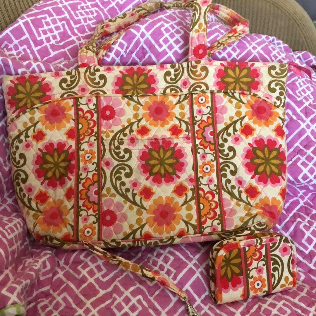 Vera Bradley Alice Boysenberry Kiss Lock Shoulder Bag Purse Purple ...