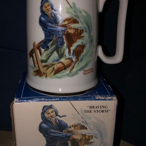 Norman Rockwell Mug Long John Silvers Collectible - Etsy