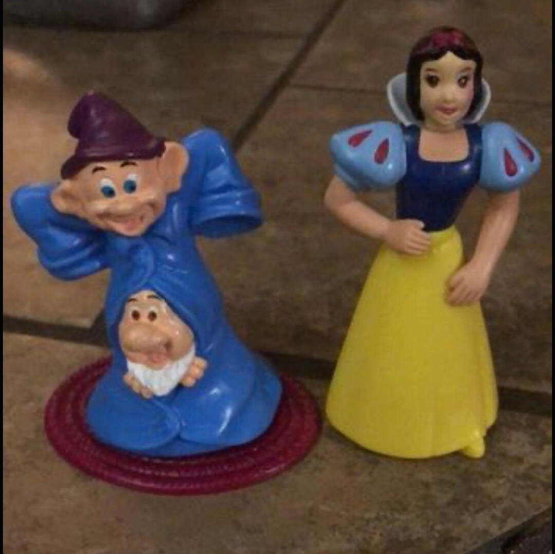 Vintage Disney Snow White Toys Set Of 2 Etsy
