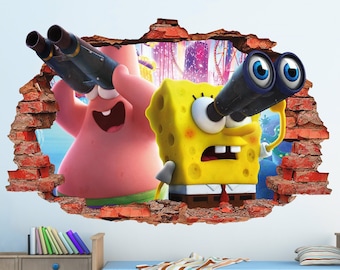 Spongebob Wall Sticker - Etsy