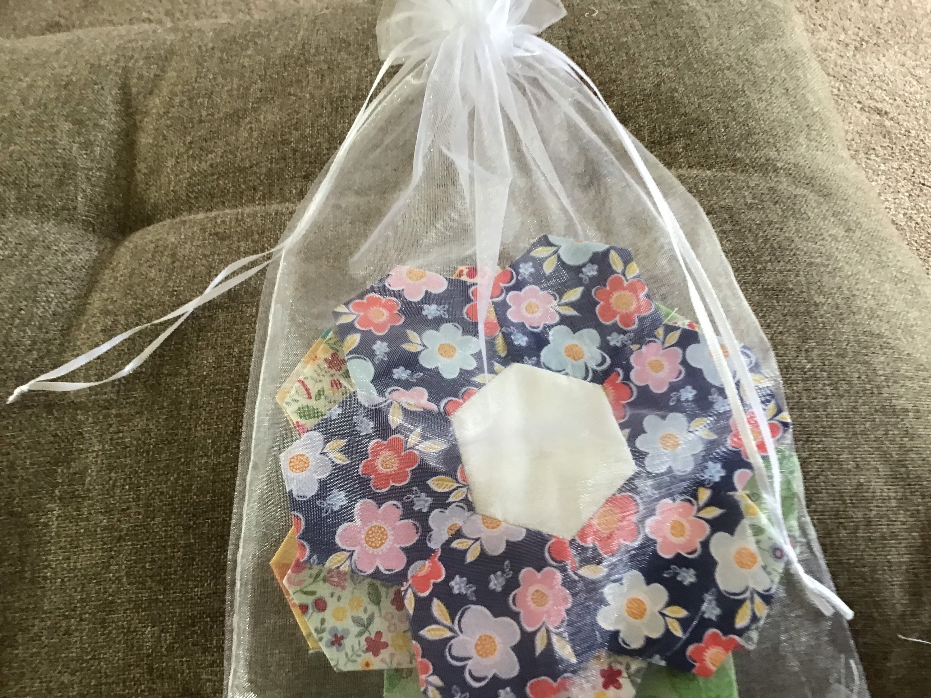 Handmade Patchwork Hexagon Flowers - Etsy