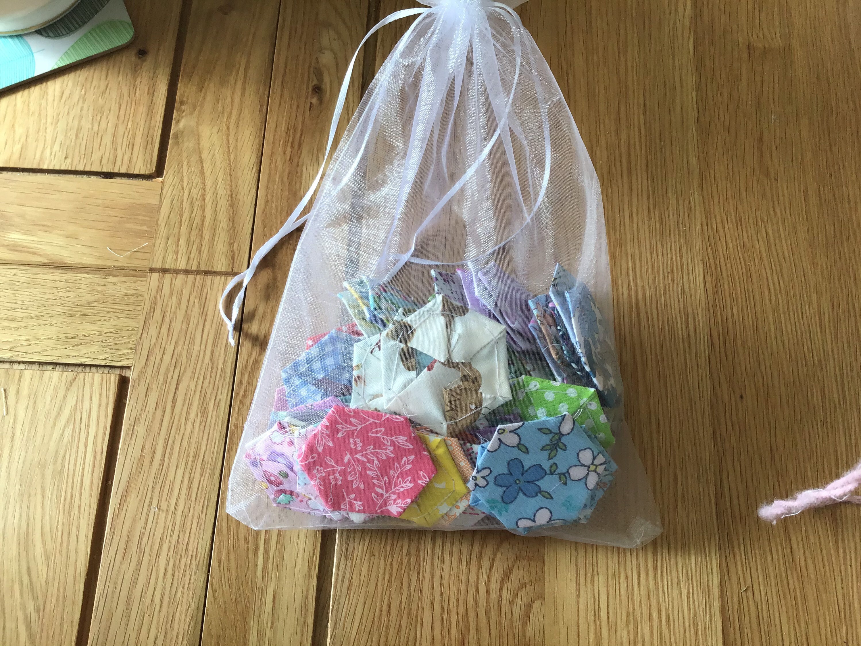 Handmade Patchwork Hexagons - Etsy