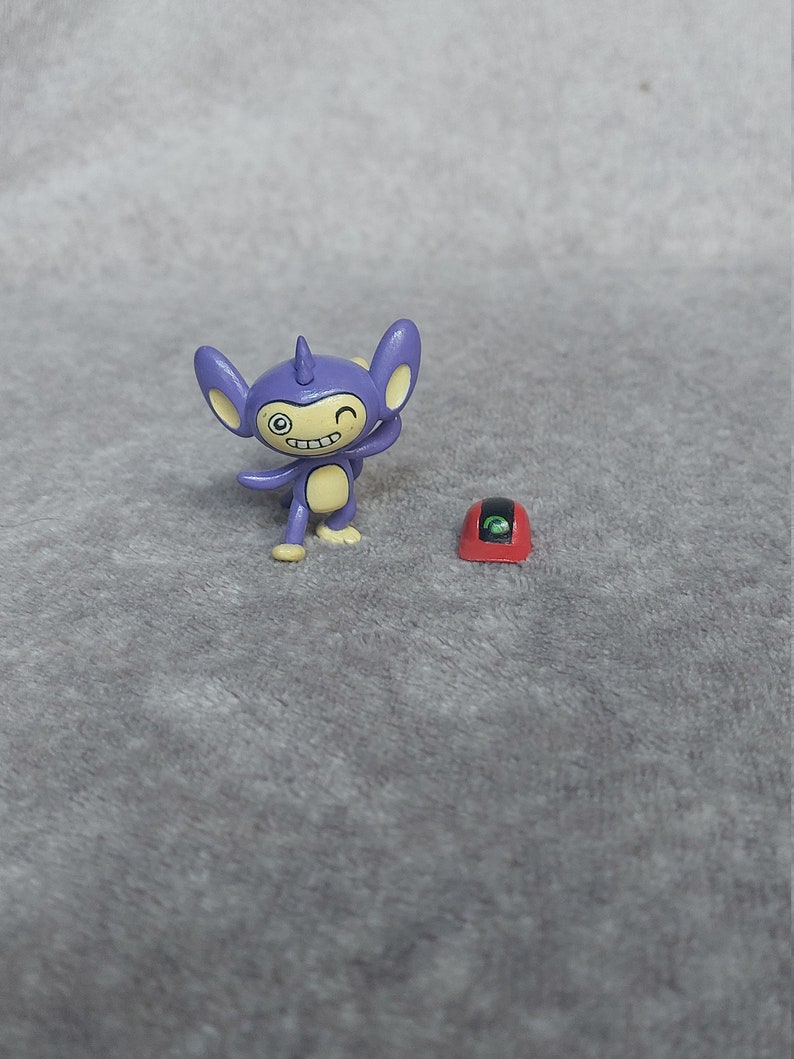 Pokemon Aipom Figure With Ash's Cap Accesories Customed Pokemon Toy ...