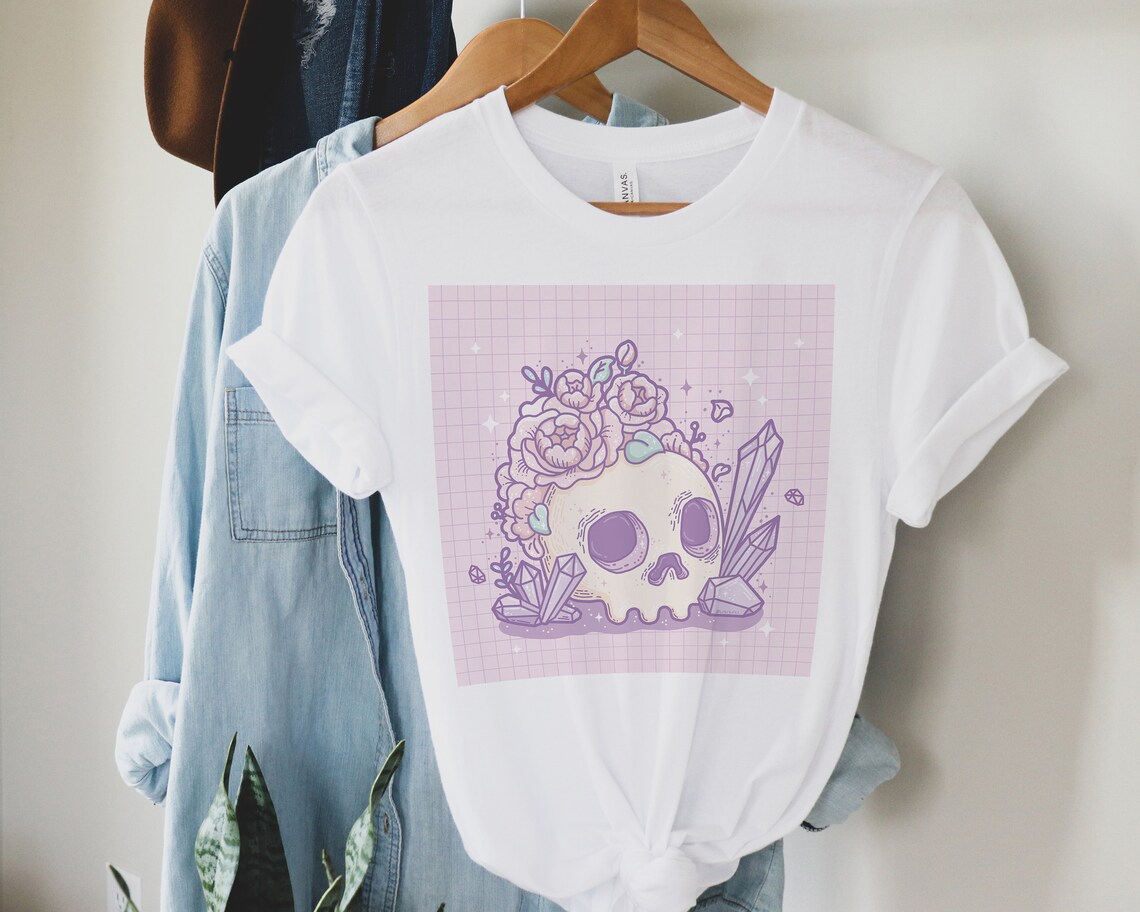 Original Pastel Gothic Design | Pastel Goth Shirt | Cute Skull and ...