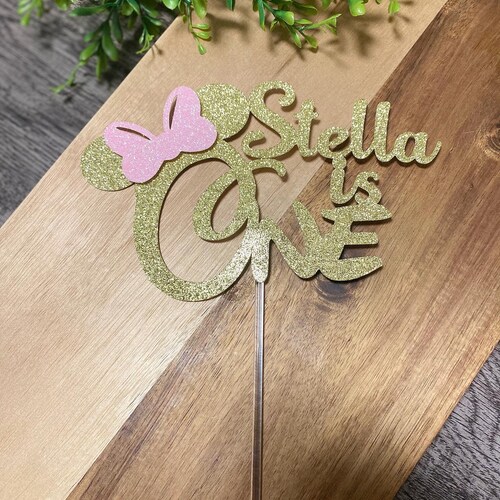 Minnie Mouse Cake Topper - Etsy