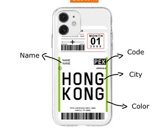 Flight Ticket Phone Case - Etsy