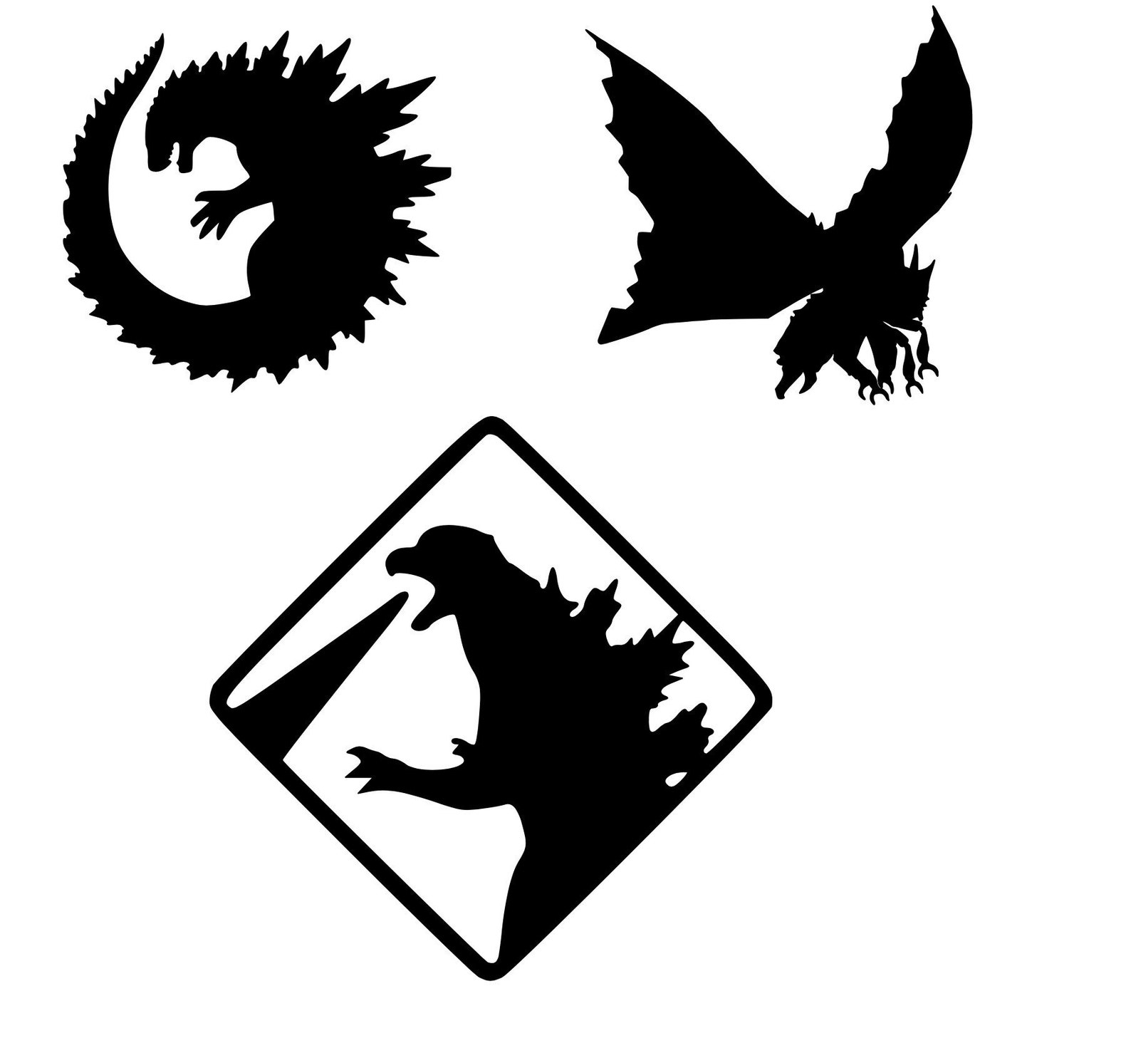 Godzilla Decal - Etsy