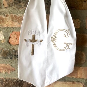 Easter Cross Door Wreath Sash With Single Initial Monogram. ***FREE ...