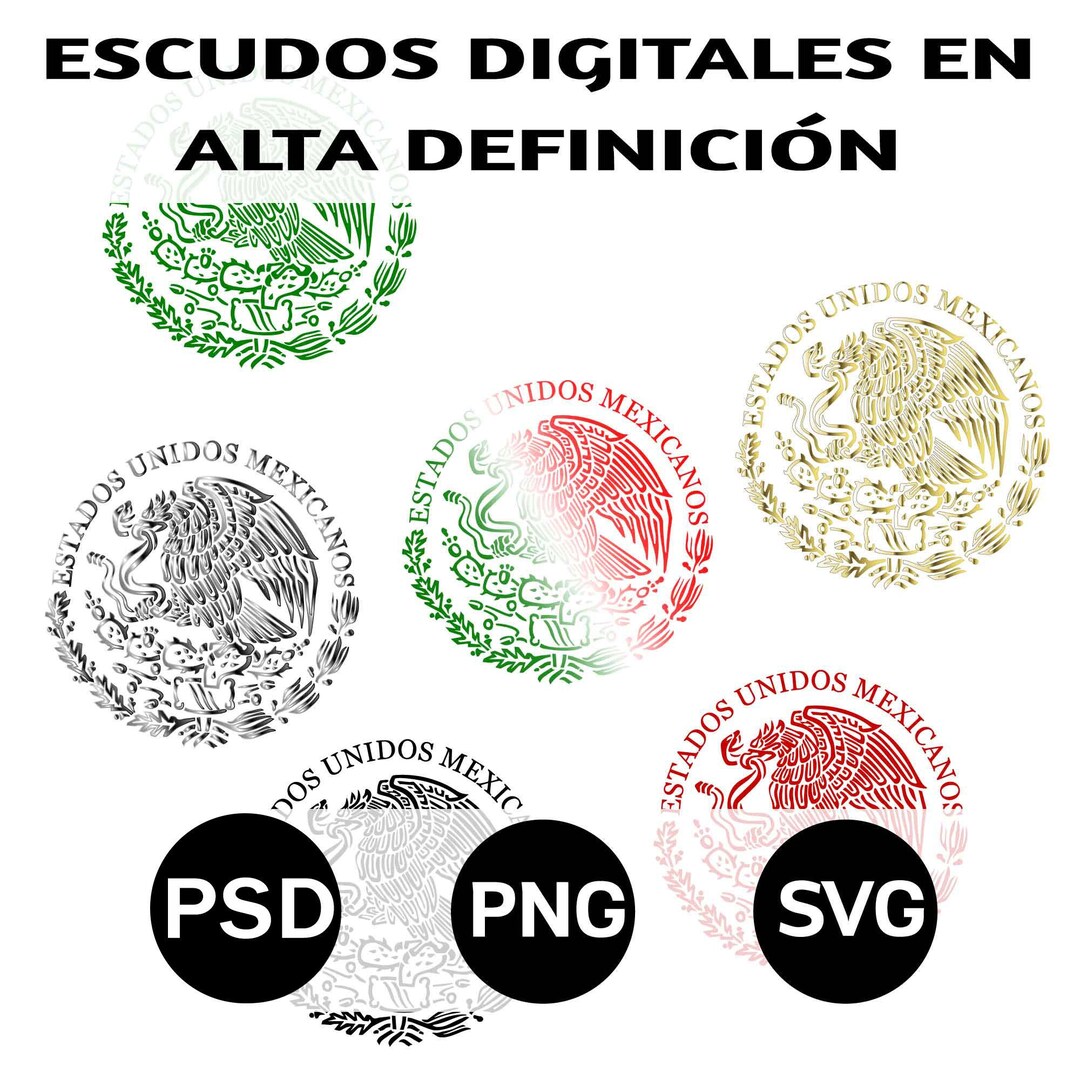 7 Mexican Shield, Mexico Flag PNG, Mexican Eagle Svg, Mexico Svg ...