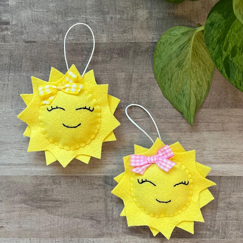 Felt Sun - Etsy