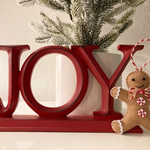 Felt Gingerbread Man Ornament, Peppermint Gingerbread Man, Christmas ...