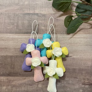 Felt Cross Ornaments, Easter Ornament, Religious Ornaments - Etsy