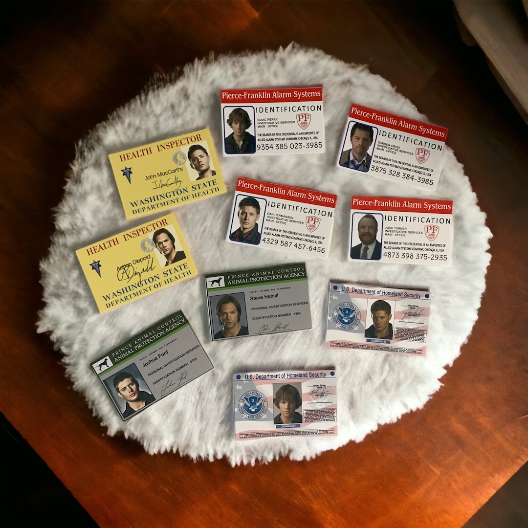 Supernatural Business Cards 5/7 Set - Etsy