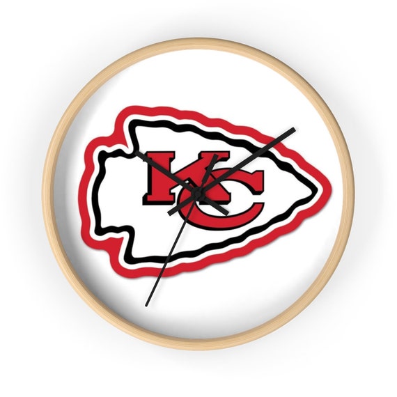 Kansas City Chiefs football NFL team design print wall clock | Etsy