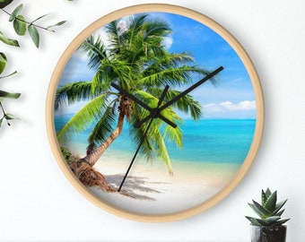 Palm Tree Wall Clock | Etsy