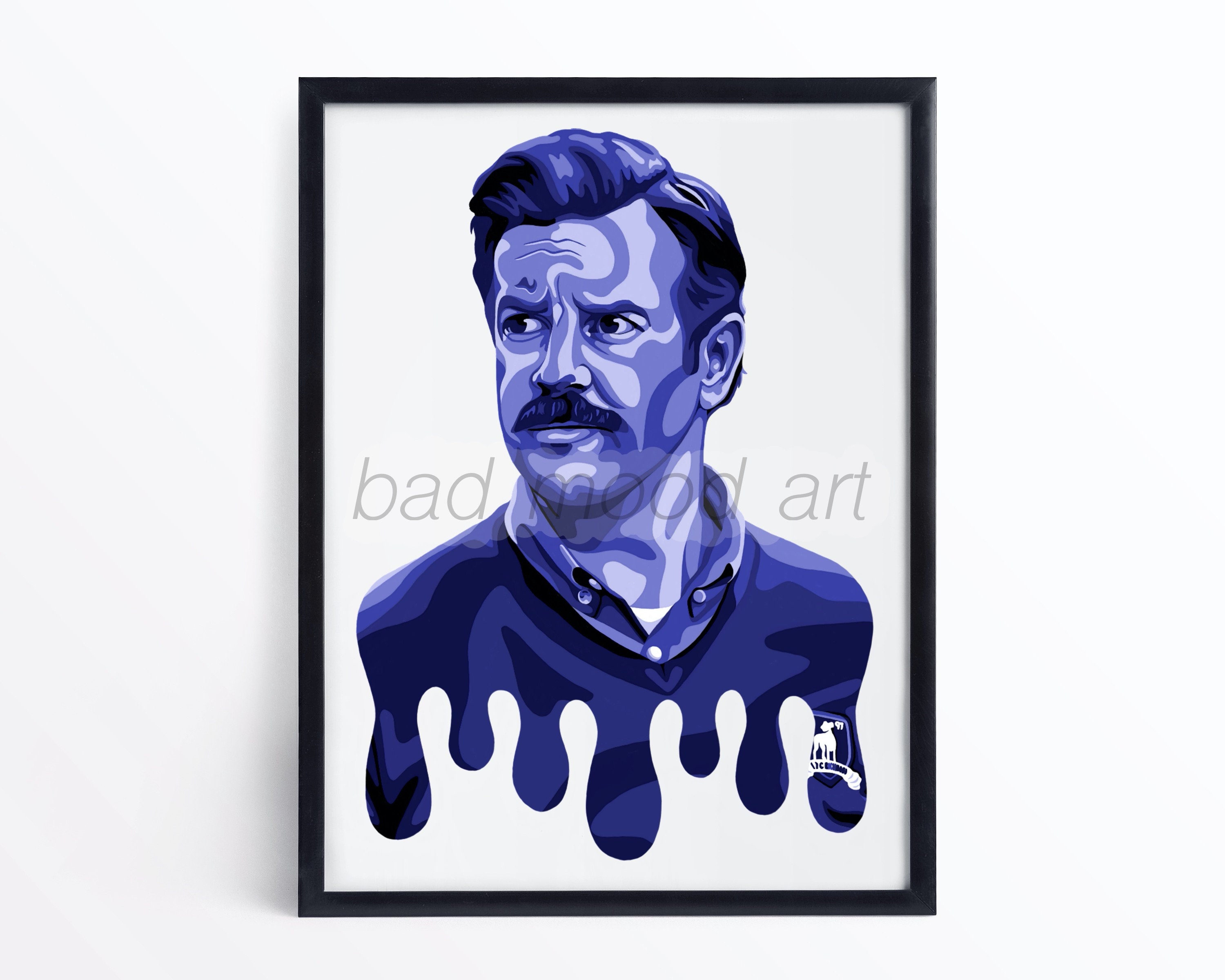 Ted Lasso Digital Art Print Jason Sudeikis Abstract Etsy