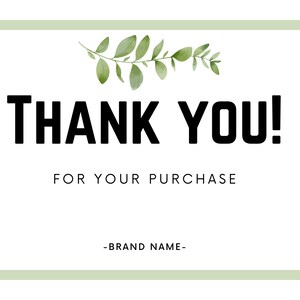 Editable Thank You Card Template, Thank You Card Printable, Thank You ...