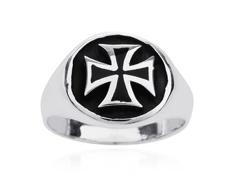 Maltese Cross Ring | Etsy