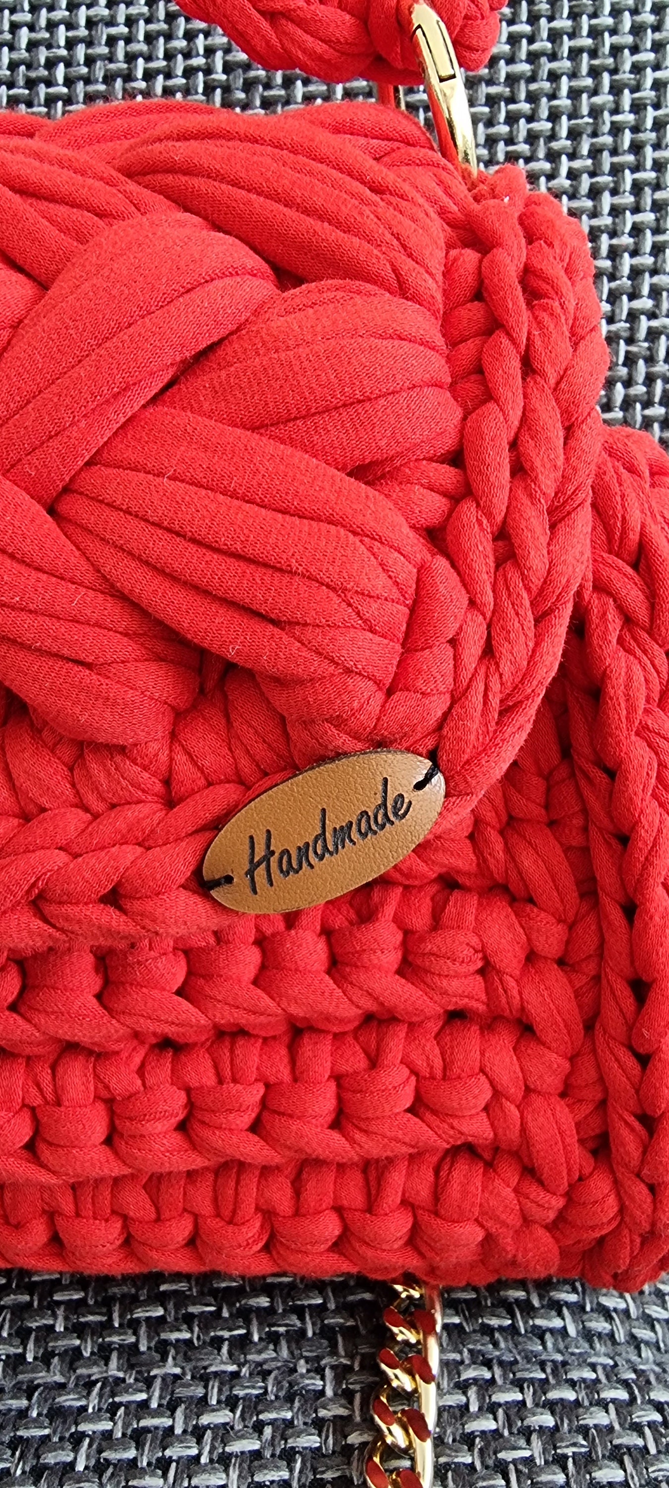 Red Crochet Bag - Etsy