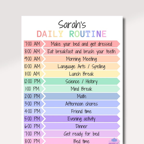 Kids Daily Routine - Etsy