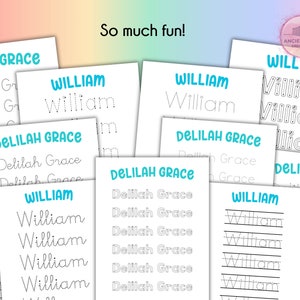 Name Tracing Sheets Name Tracing Worksheet Name Tracing Reusable Name ...