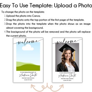 Grad Party Welcome Sign Photo Graduation Welcome Sign Graduation Party ...