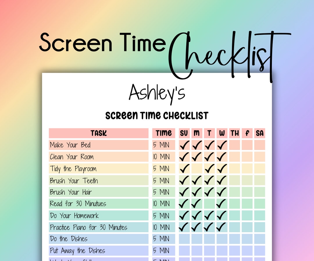 Kids Daily Schedule Template Printable Homeschool Daily Routine Kids ...