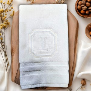Personalized Towel Monogram Towels Monogram Hand Towel Embossed ...