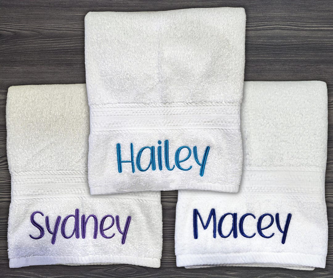 Personalized Towels Custom Towels Personalized Bath Towels for Wedding ...