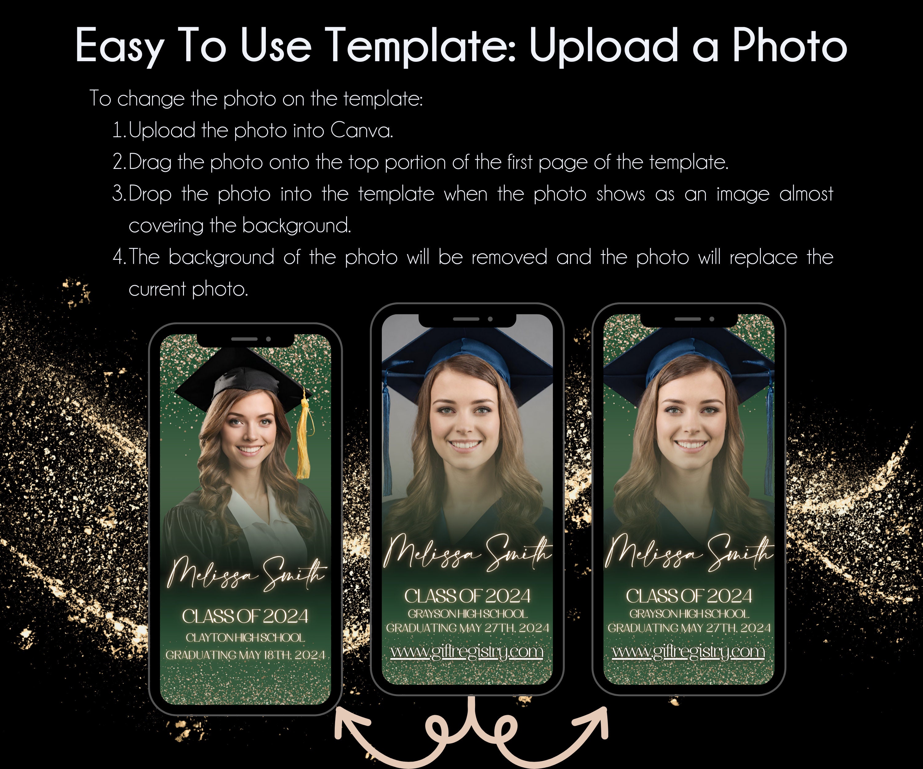 Graduation Announcement Grad Evite Animated Invite Grad Party Evite ...