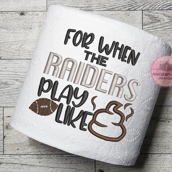 Raiders Toilet Paper - Etsy