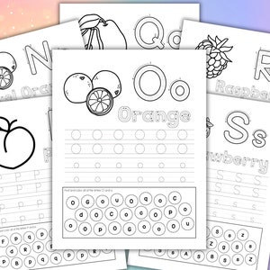 Printable Alphabet Tracing Worksheets Lowercase & Uppercase Letter ...