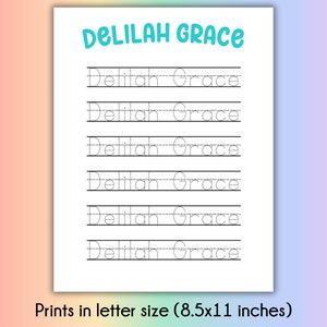Name Tracing Sheets Name Tracing Worksheet Name Tracing Reusable Name ...