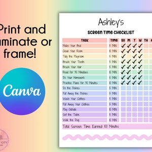 Kids Daily Schedule Template Printable Homeschool Daily Routine Kids ...