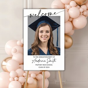 Grad Party Welcome Sign Photo Graduation Welcome Sign Graduation Party ...