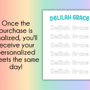 Name Tracing Sheets Name Tracing Worksheet Name Tracing Reusable Name ...