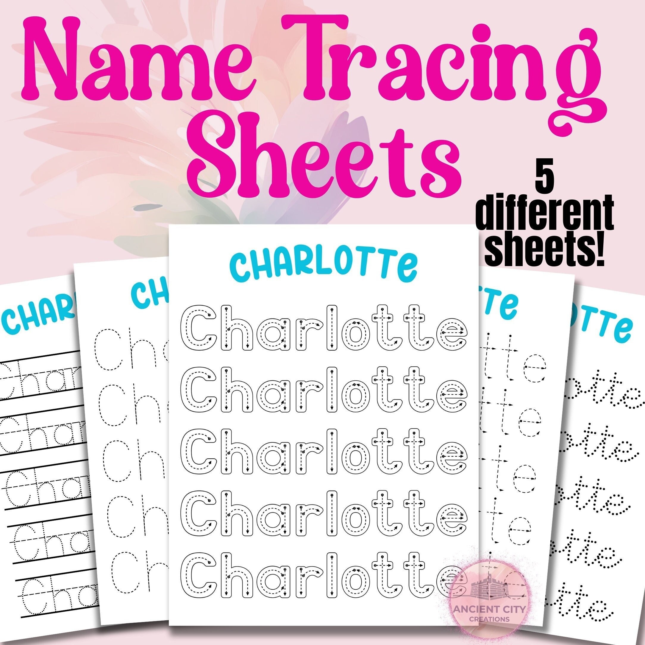 Name Tracing Sheets Name Tracing Worksheet Name Tracing Reusable Name ...