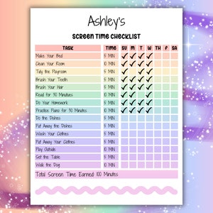 Kids Daily Schedule Template Printable Homeschool Daily Routine Kids ...