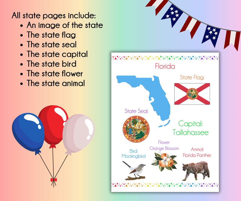 Social Studies United States Fact Sheets Geography Homeschool Geography ...